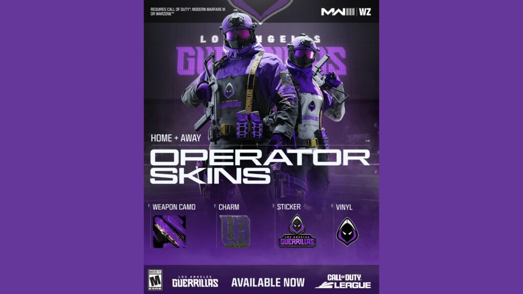 Tous les nouveaux skins CDL frais pour chaque équipe de la saison 2024 ...
